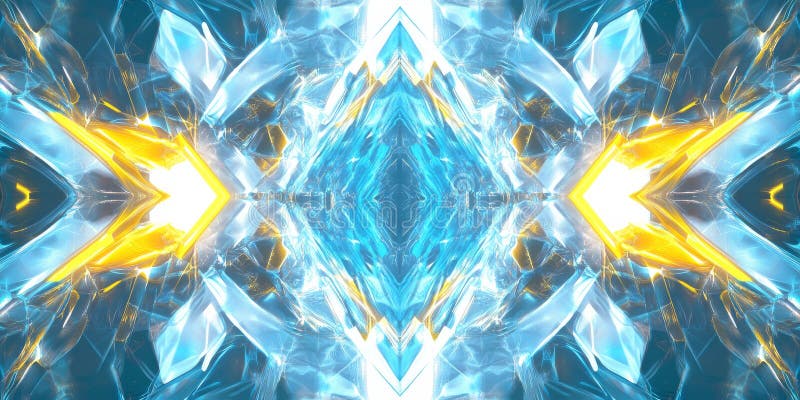 Cool Cyan Abstract Background with a Geometric Hexagonal Pattern ...