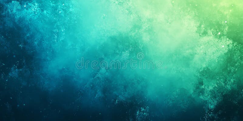 Cool Cyan and Lime Green Grainy Background with Glowing Light Leaks and ...