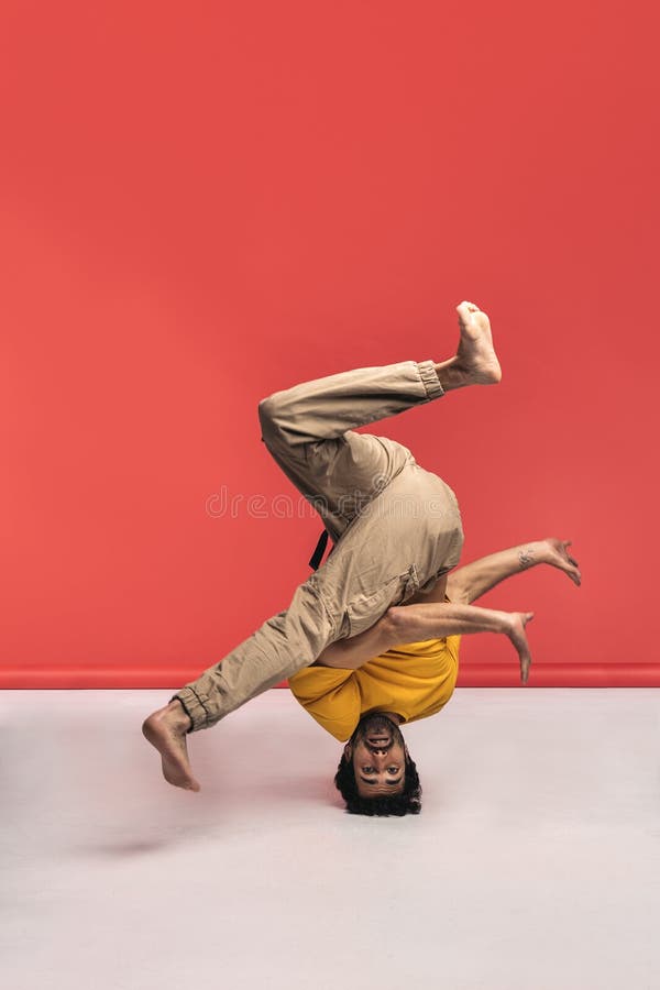 Cool Dancer in Studio Shot stock image. Image of front - 264128673