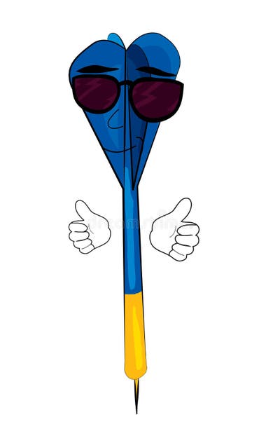 Cool darts arrow cartoon stock illustration. Illustration of symbol ...