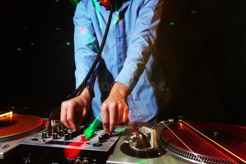 Cool dj stock image. Image of play, mixing, groove, lifestyle - 27298375
