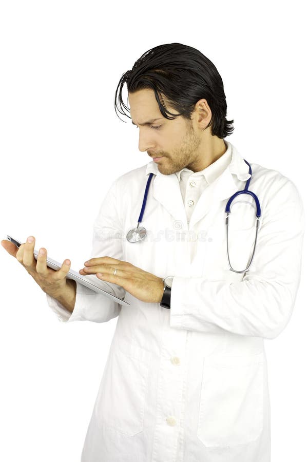 Doctor and pda stock image. Image of clinical, healthcare - 5738677