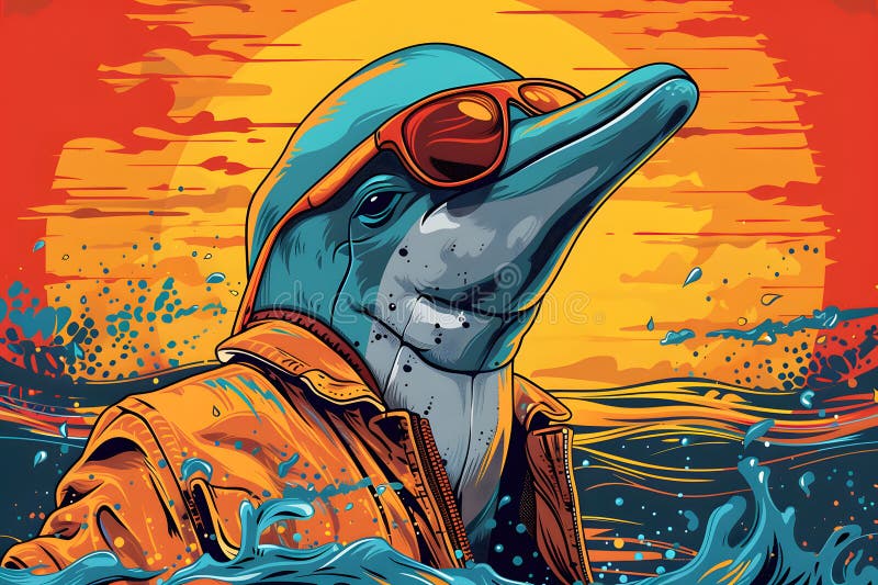 Cool Dolphin Stock Illustrations – 610 Cool Dolphin Stock Illustrations ...