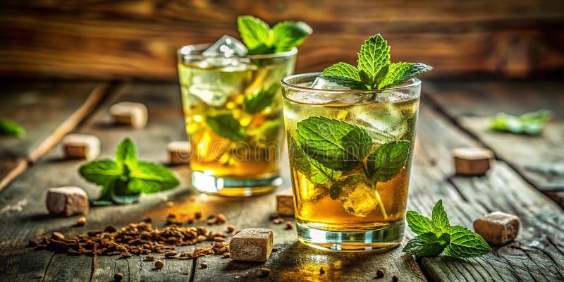 Cool Down with Refreshing Iced Mint Tea Two Delectable Glasses of Iced ...