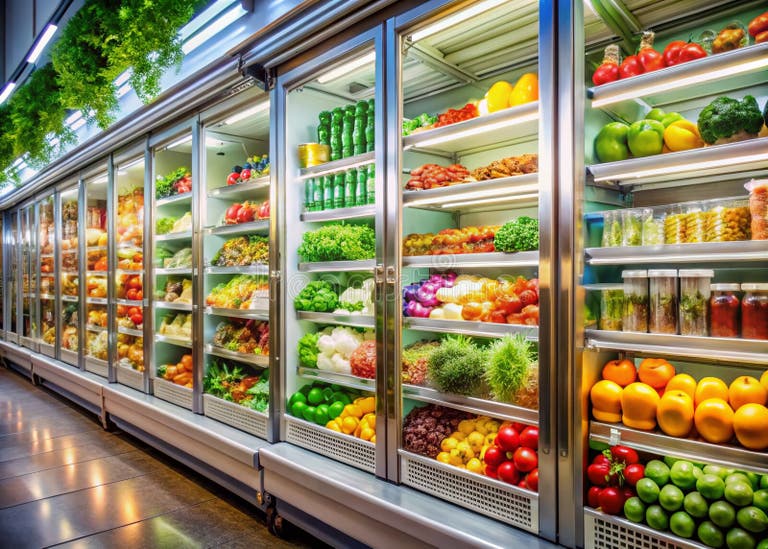 Cool Down Your Shopping Trip Explore the Pristine Refrigerated Section ...