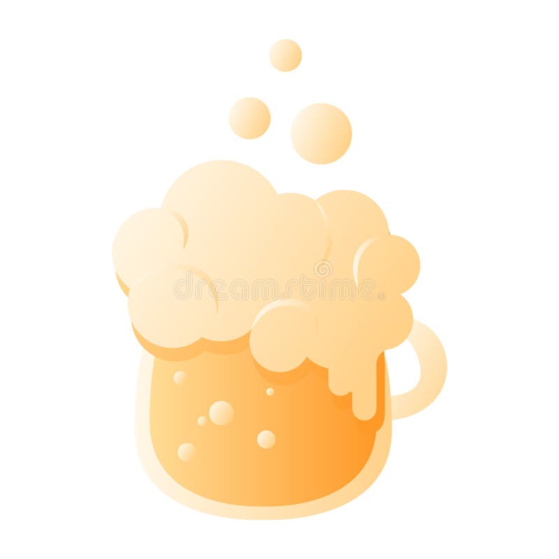 Cool Drink Beer Cartoon Vector Illustration Isolated Object Stock ...