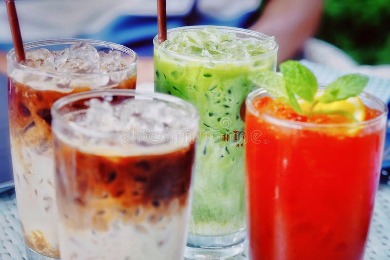 Cool drink. stock image. Image of cool, table, coffee - 141389293