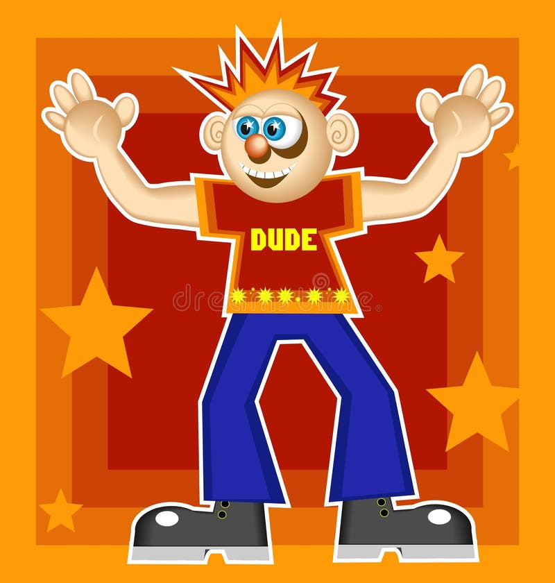 Cool Dude stock vector. Illustration of teenager, triumph - 32745
