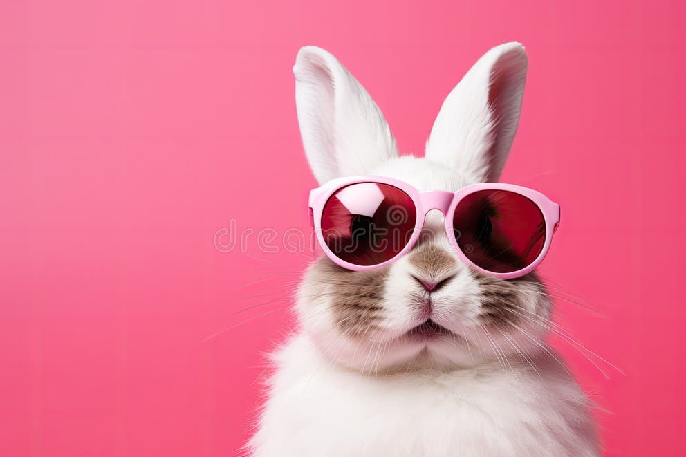 Cool Easter Bunny with Sunglasses AI Generated Stock Illustration ...