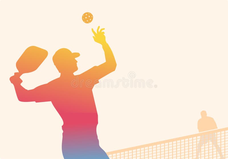 Cool Vector of Pickleball Background Stock Vector - Illustration of ...