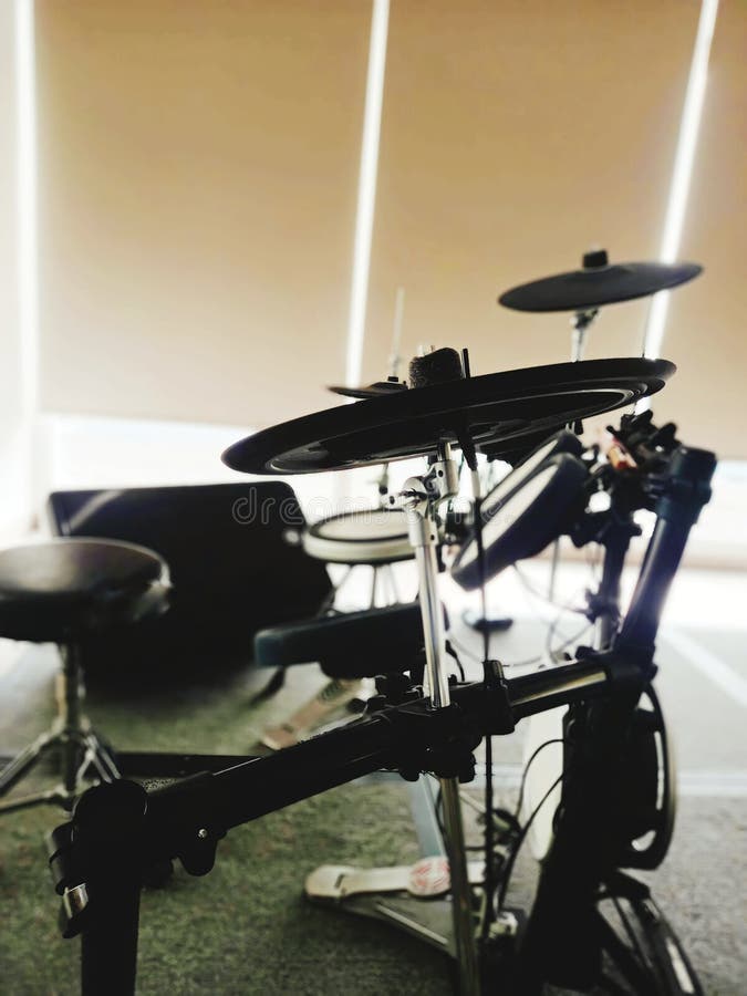 Cool electric drums. stock image. Image of guitar, percussion - 259686861