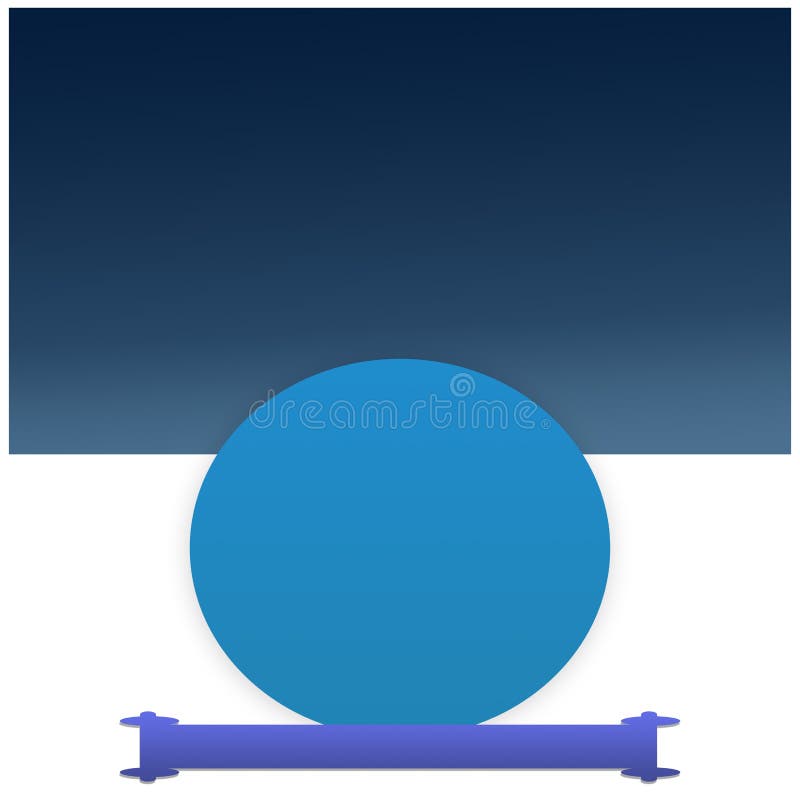 Cool Empty Blue Circle with Rectangle Background Template-for Banner ...
