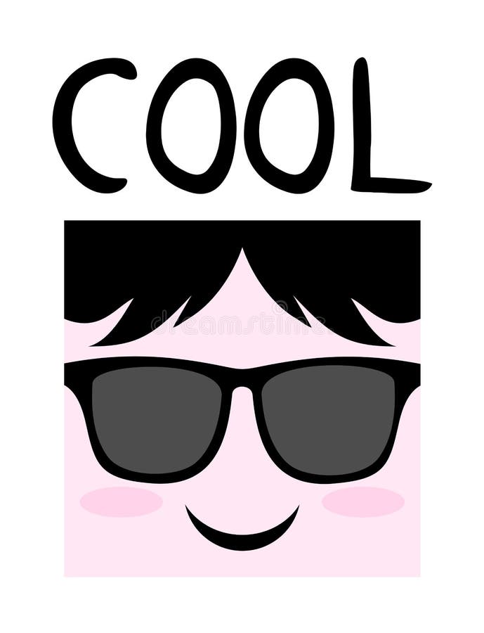 Cool face. stock illustration. Illustration of expressions - 88173487