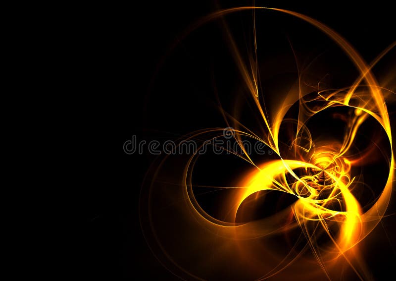 Cool Fire Fractal stock illustration. Illustration of curve - 6541706