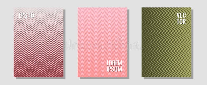 Cool Flyers Set, Vector Halftone Poster Backgrounds Stock Vector ...