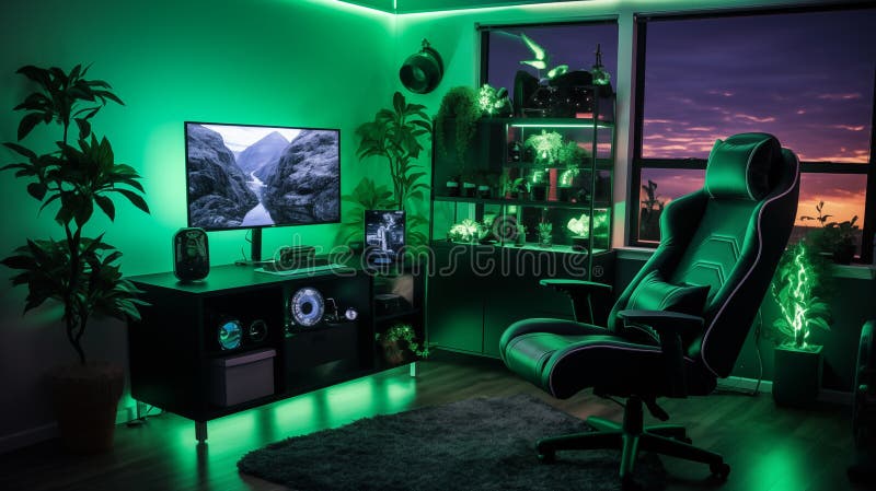 Video Gamer Room Empty Stock Illustrations – 216 Video Gamer Room Empty ...