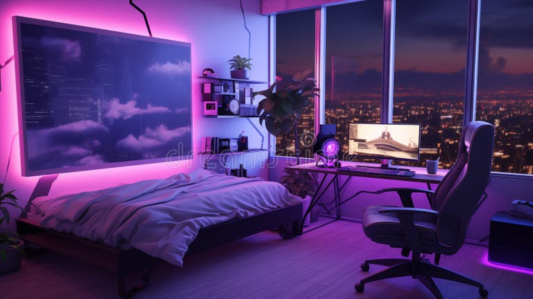 Video Gamer Room Empty Stock Illustrations – 216 Video Gamer Room Empty ...