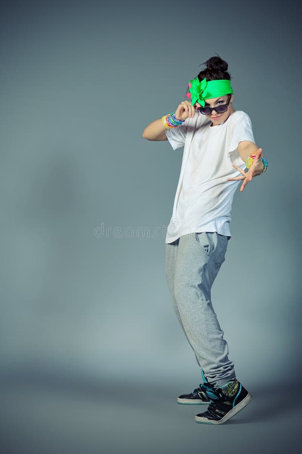 Cool girl stock photo. Image of dance, slim, expression - 26713458