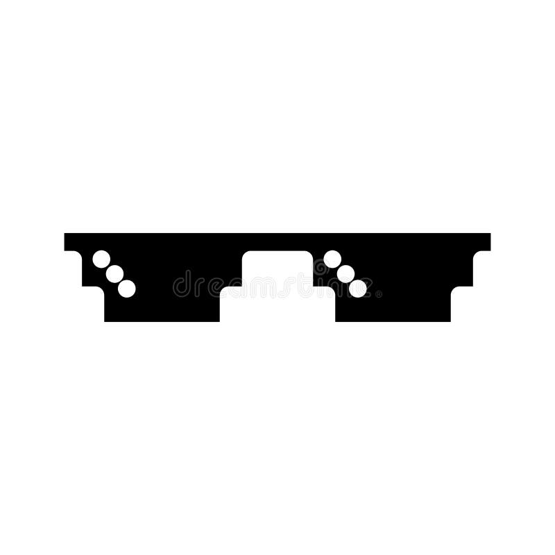 Cool Glasses Optical Glyph Icon Vector Illustration Stock Vector ...