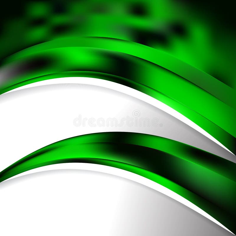 Cool Green Wave Business Background Stock Vector - Illustration of ...