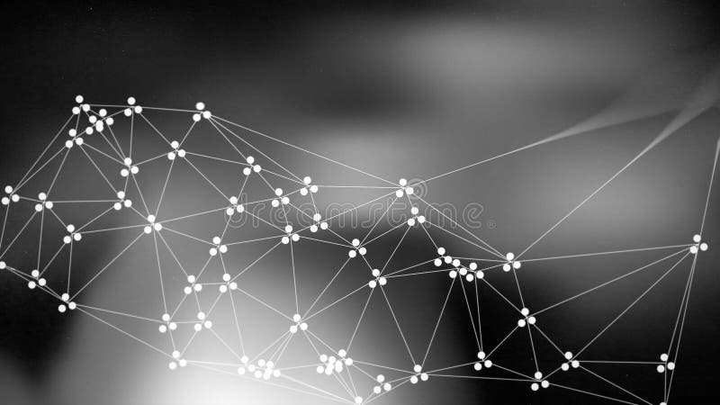 Cool Grey Blurred Connected Lines and Dots Background Graphic Stock ...