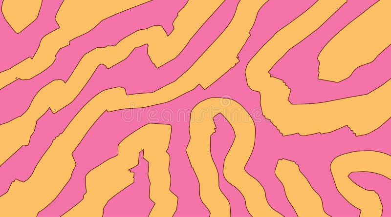 Cool Groovy Retro Pattern Background Stock Vector - Illustration of ...