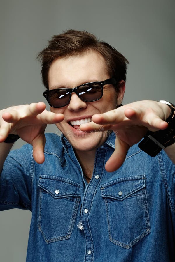 Cool guy stock image. Image of adult, denim, human, person - 28950263