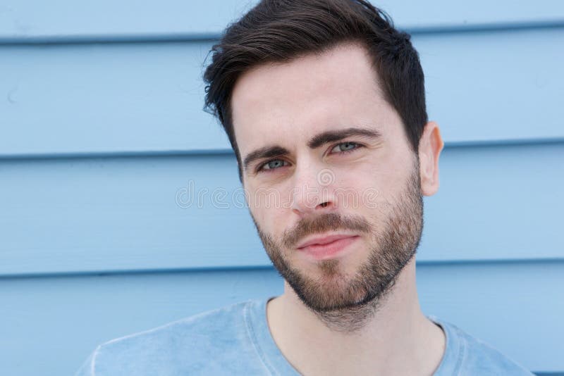 Cool Guy with Beard Staring Stock Photo - Image of attractive, cool ...