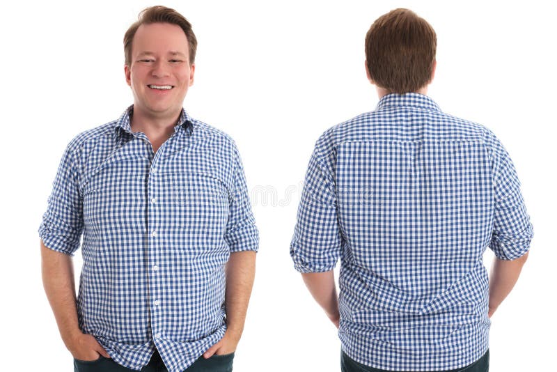 Cool guy, front and back stock photo. Image of twenties - 33682094