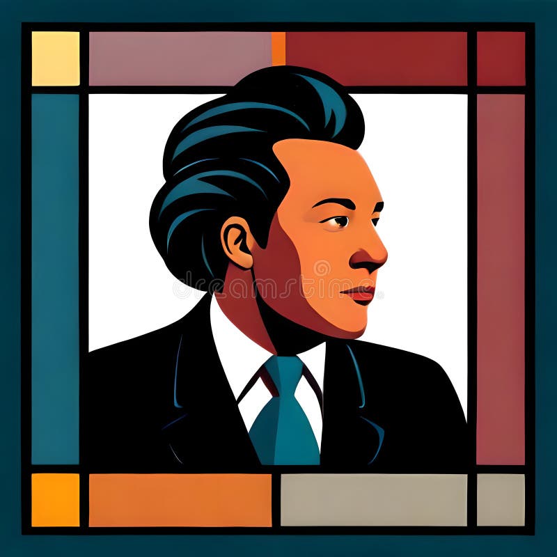 Cool Guy Graphic Illustration - Ai Generated Image Stock Illustration ...