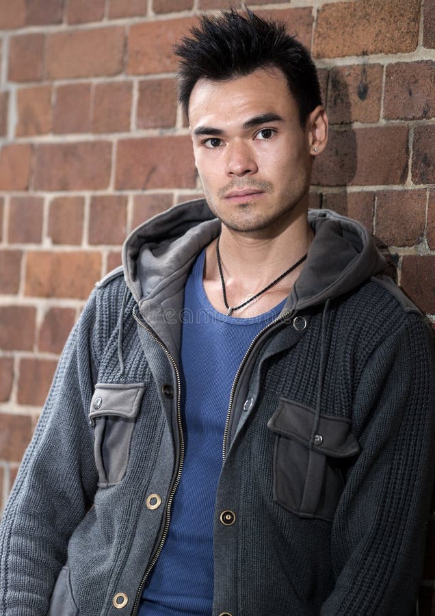 Cool Guy Leaning stock image. Image of handsome, fitness - 28026055