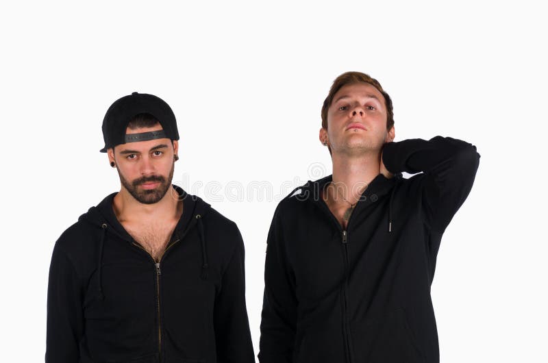 Cool guys portrait stock photo. Image of pierced, caucasian - 46979732