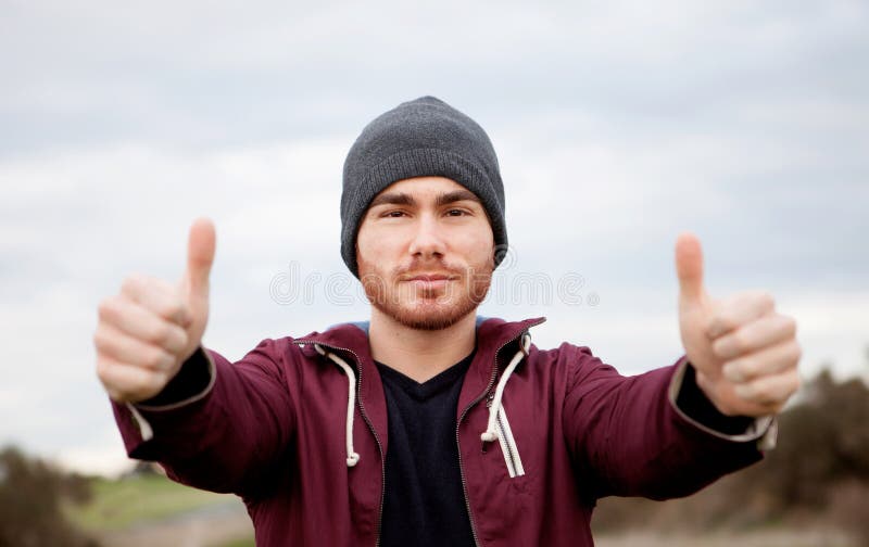 Cool Handsome Guy Saying Ok Stock Image - Image of hair, male: 52415699