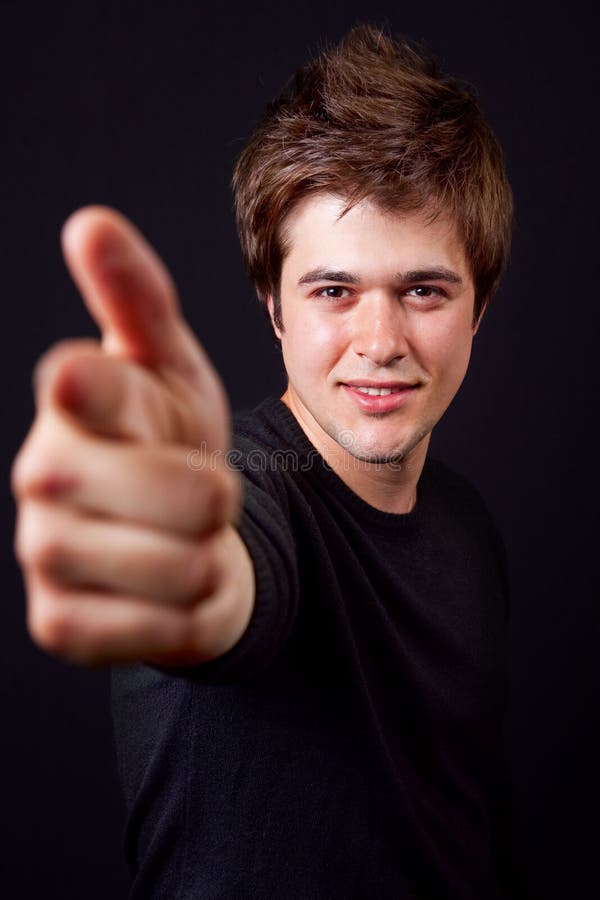 Cool Handsome Trendy Man Pointing at You Stock Photo - Image of happy ...