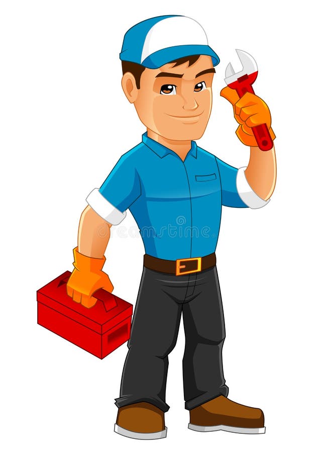 Maintenance Man Cartoon