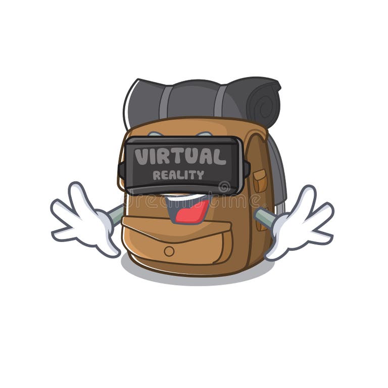 Cool Hiking Backpack Scroll Character Using Virtual Reality Headset ...