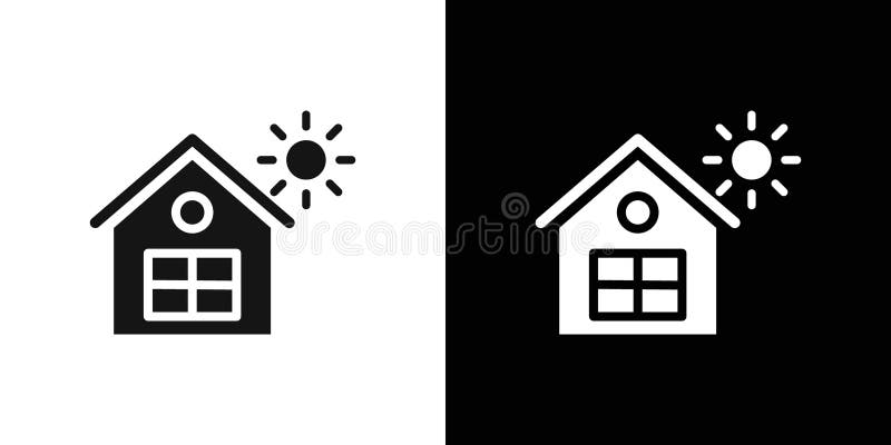 Cool Home Icon Logo Set Vector Stock Vector - Illustration of cool ...