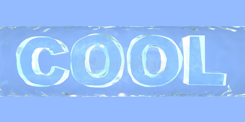 Cool. Ice crystal letters stock image. Image of cool - 37961603