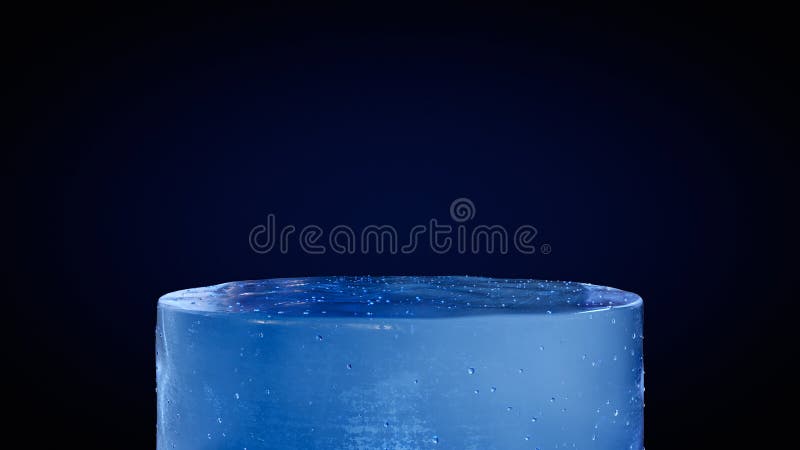 Cool Ice Show Podium Stage. 3d Illustration Background Stock ...