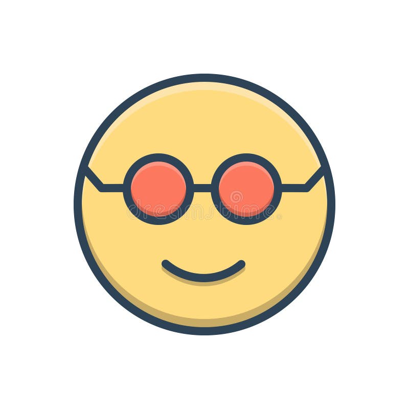 Color Illustration Icon for Cool, Chill and Out Stock Illustration ...