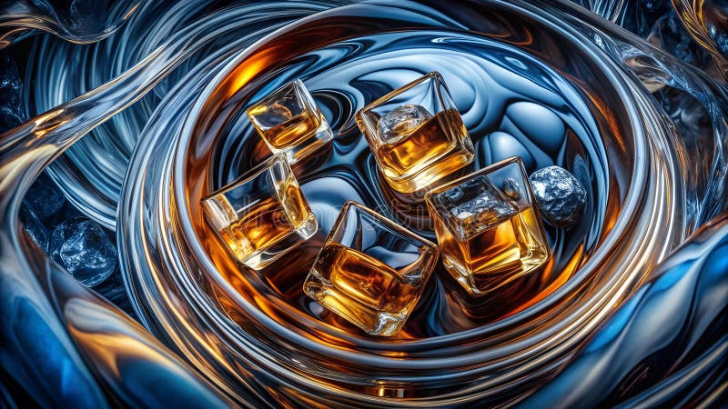 A Cool and Intriguing Visual Representation of Ice and Whiskey AI ...