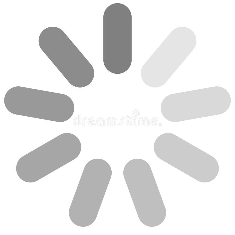 Loading Icon on White Background Stock Illustration - Illustration of ...