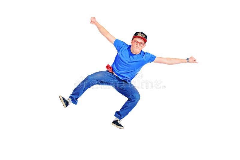 Cool jump stock image. Image of people, expressive, isolated - 44675089