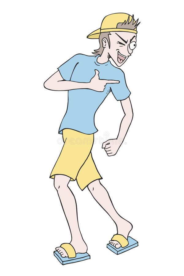 Cool kid illustration stock vector. Illustration of male - 277574048