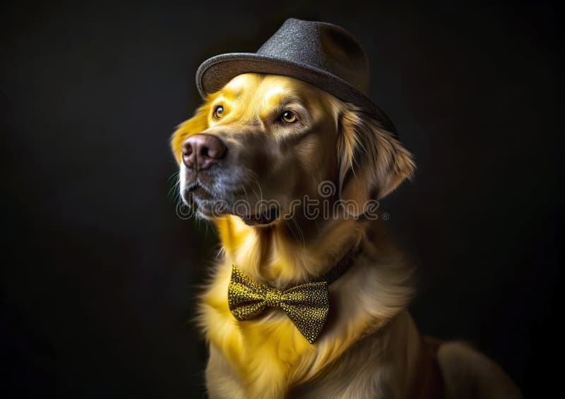 Cool Labrador Posing in the Photo Studio in Front of the Colorful ...