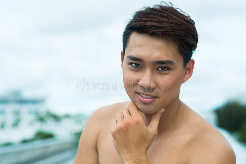 Cool lad stock image. Image of outdoors, smiling, model - 33913085