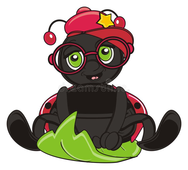 Ladybug Glasses stock vector. Illustration of cartoon - 25324645