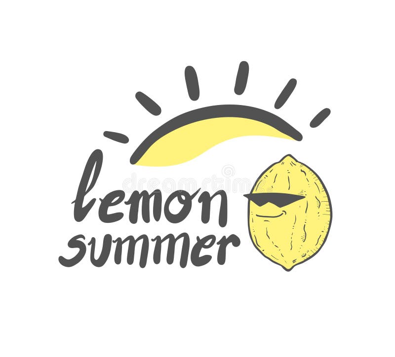 Cool lemon with sunglasses stock vector. Illustration of organic ...