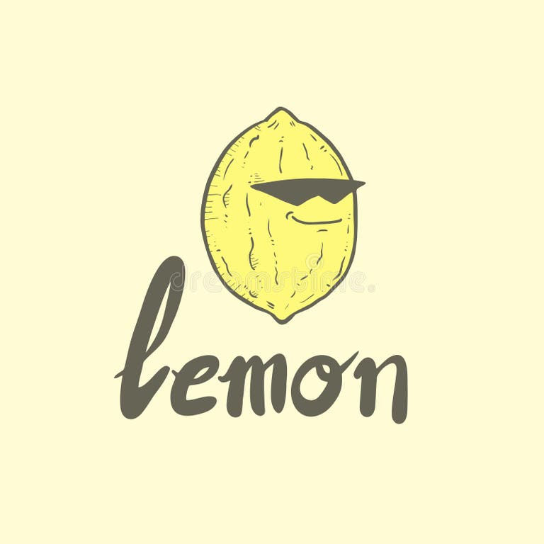 Cool lemon with sunglasses stock vector. Illustration of health - 333201220