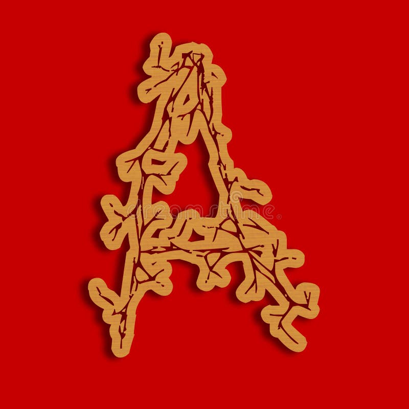 Cool Letter font stock illustration. Illustration of design - 84590908